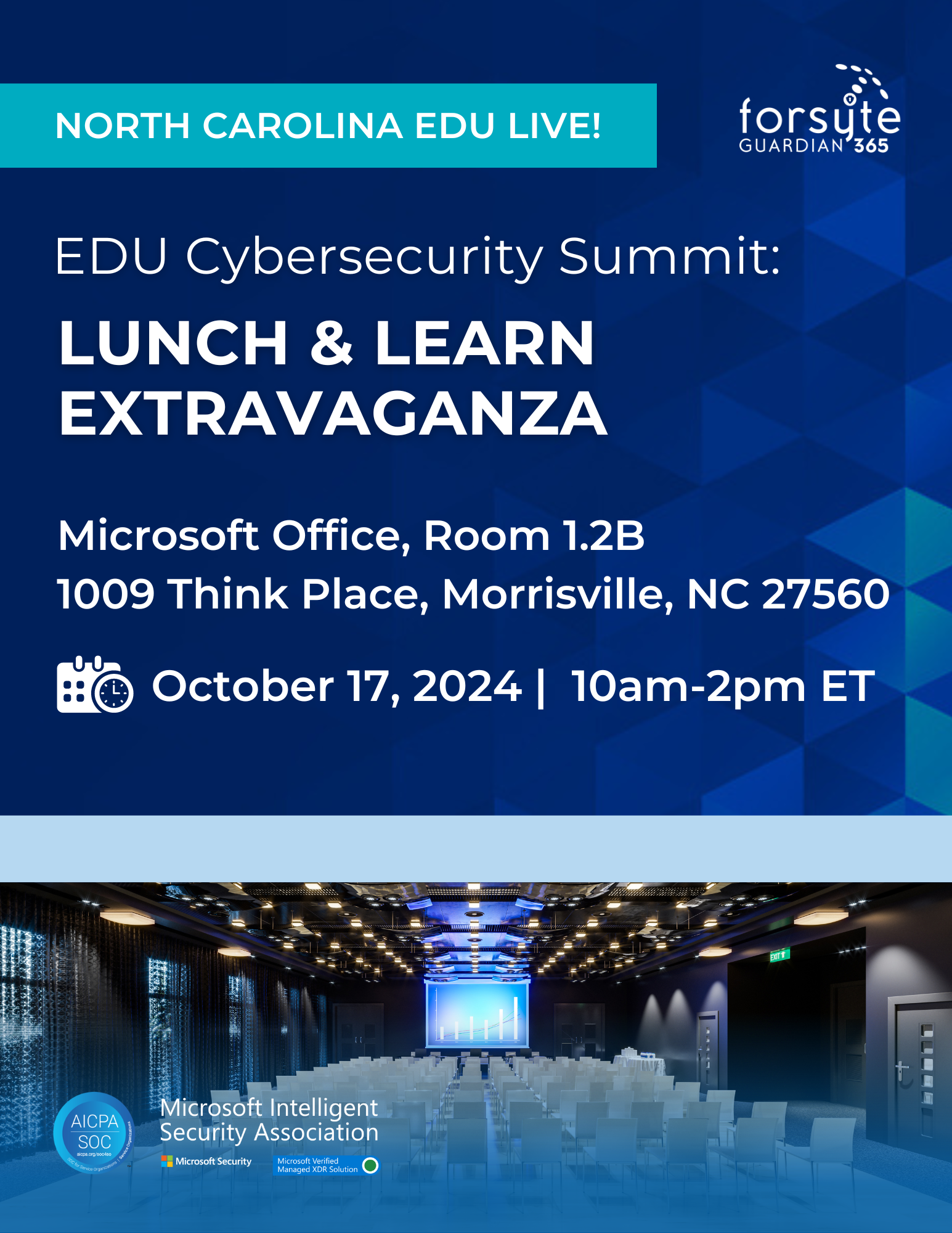 Join Us for a Live Event - North Carolina Cybersecurity Summit